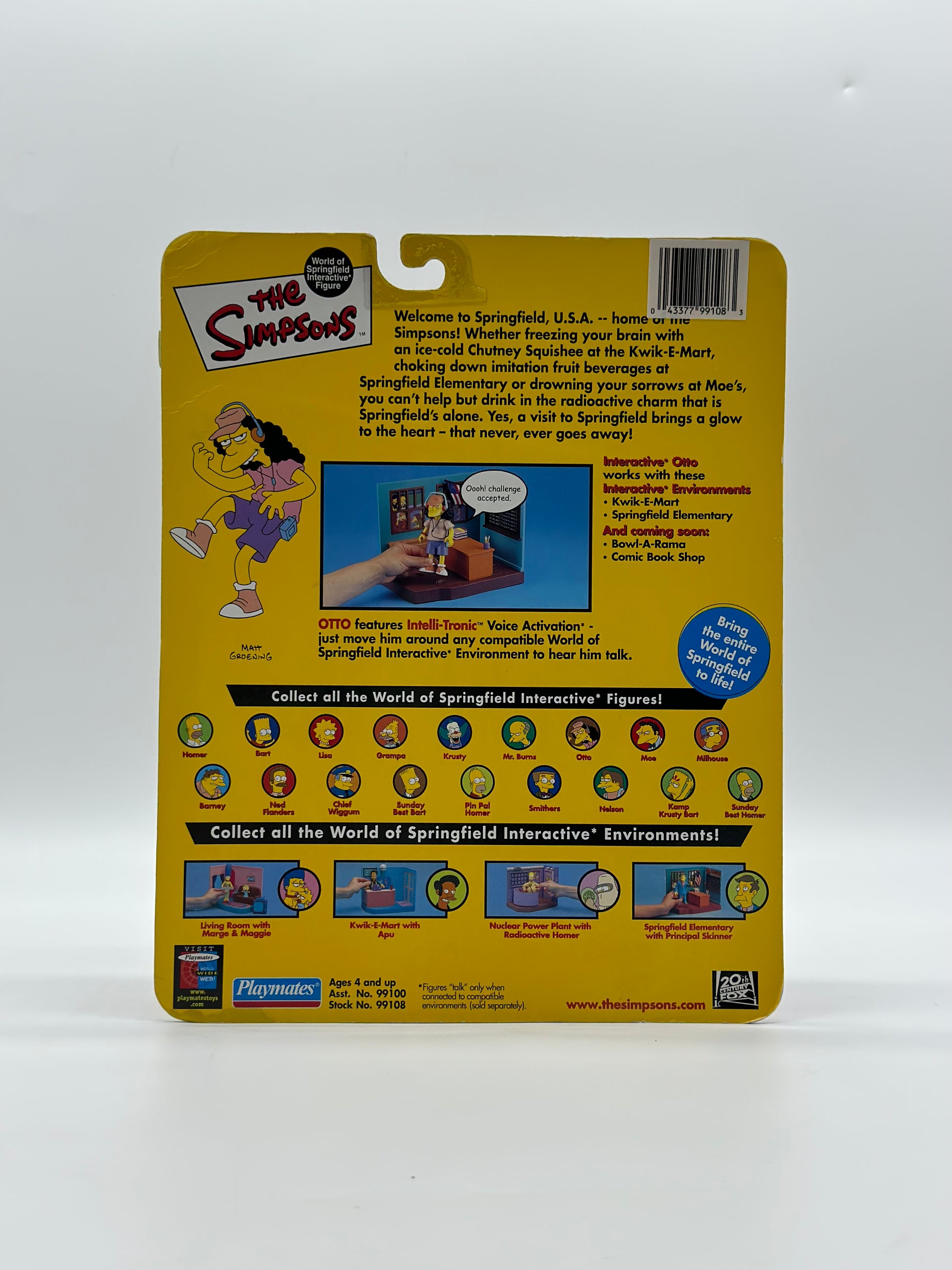 The Simpsons World Of Springfield Interactive Figure Otto – Toy King ...