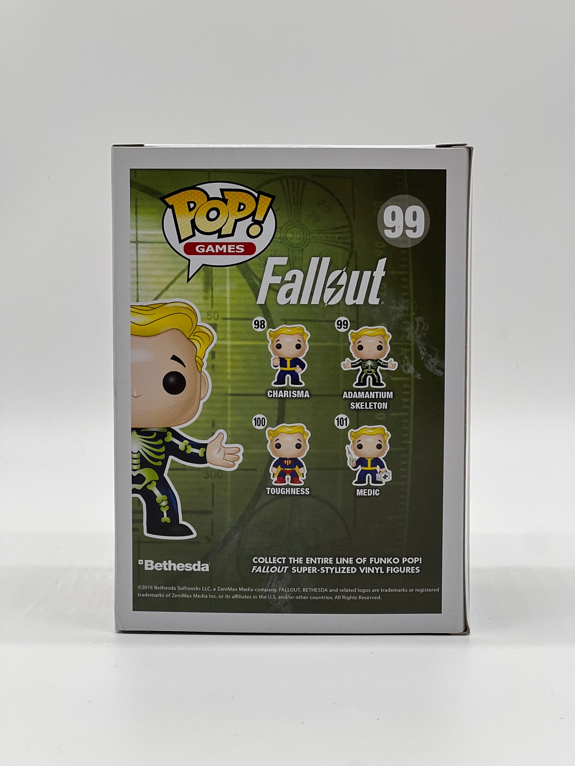 Pop! Games Fallout 99 Adamantium Skeleton HotTopic Limited Edition Exc ...