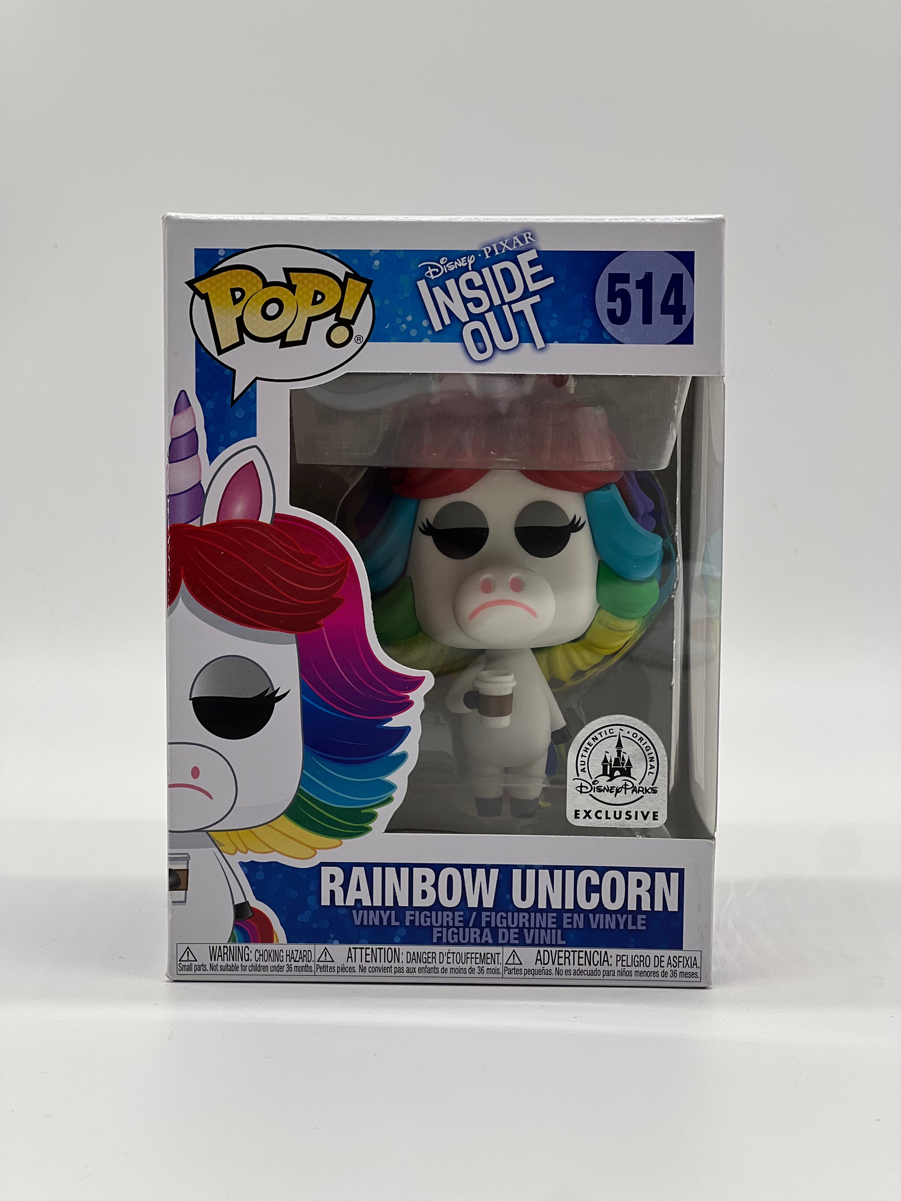 Pop! Disney Pixar Inside Out 514 Rainbow Unicorn Disney Parks Exclusiv ...